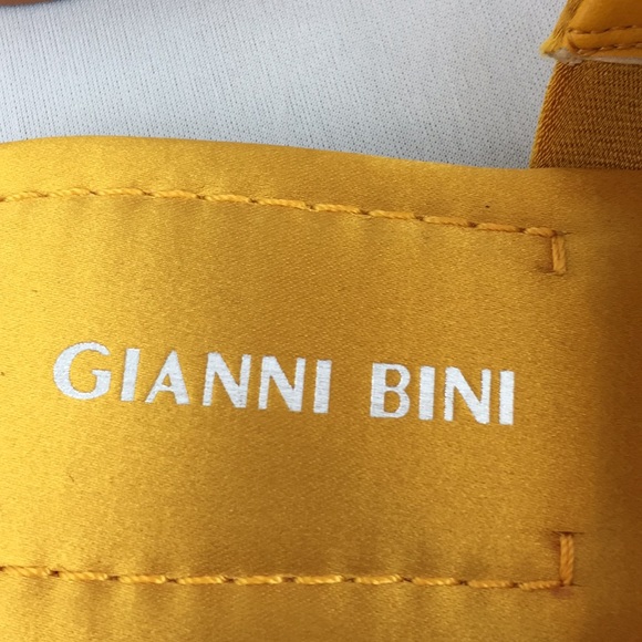 Gianni Bini | Shoes | Gianna Bini Yellow Gold Embellished Slide Sandals ...